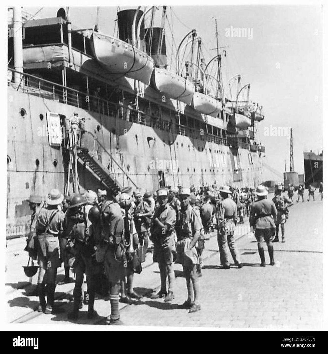 Officers boarding ship Cut Out Stock Images & Pictures - Alamy