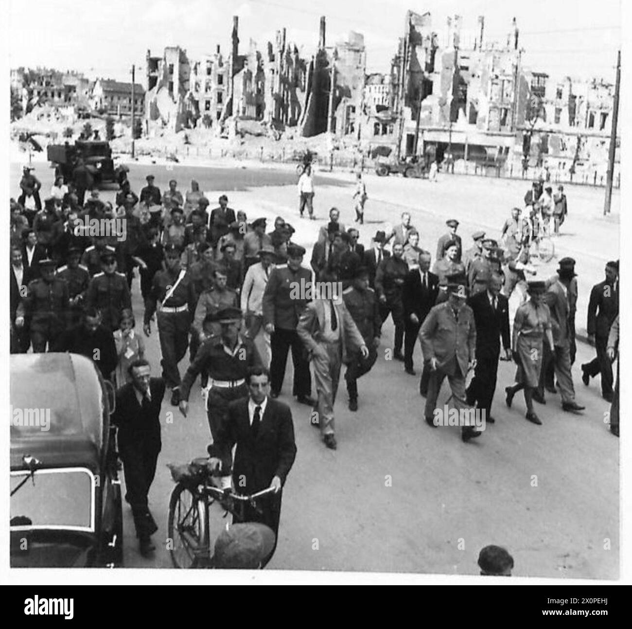 BIG THREE CONFERENCE PRIME MINISTER TOURS RUINS OF BERLIN - Prime ...