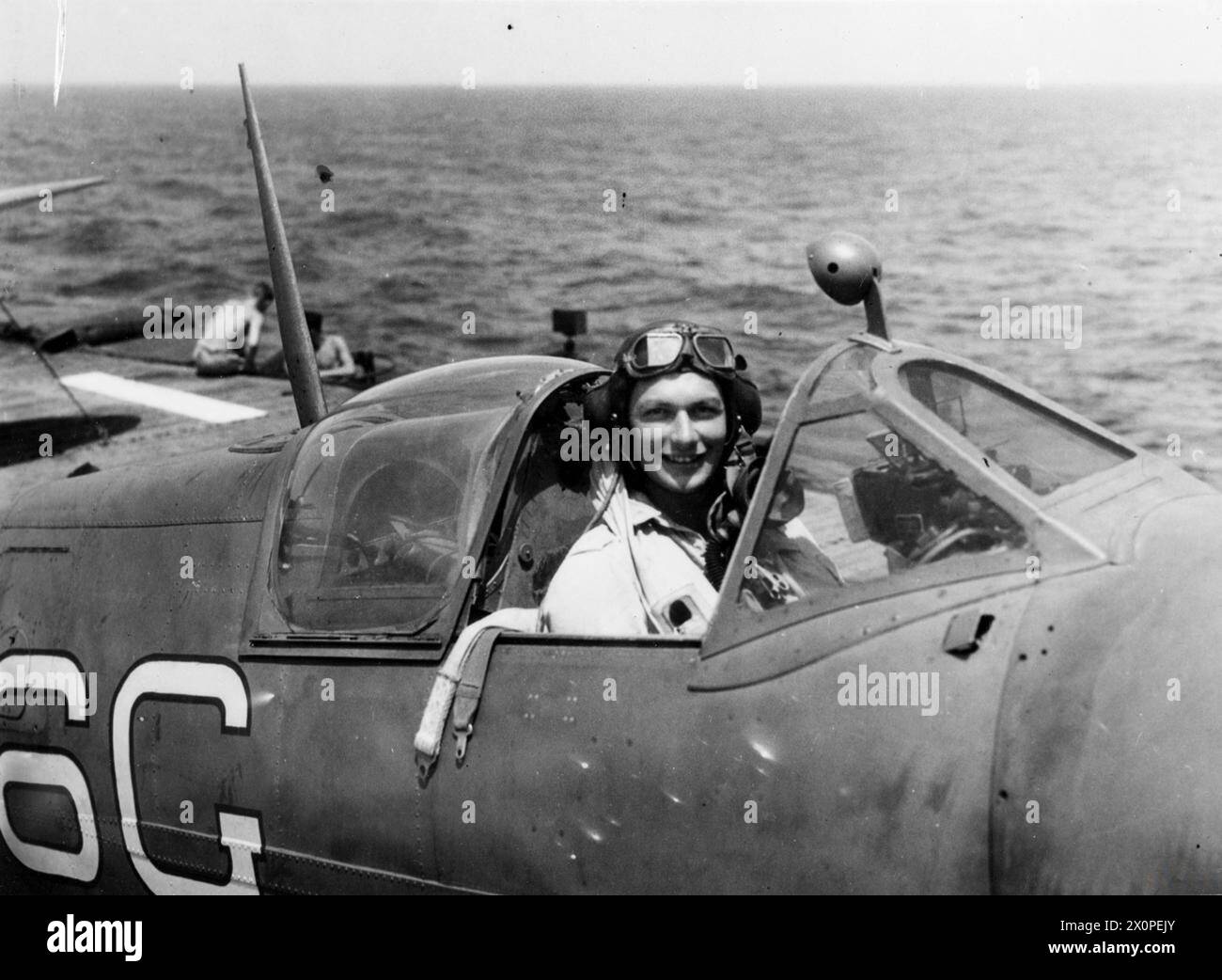 Sub Lieutenant David Lees-Jones, RNVR, serves aboard HMS Stalker with ...