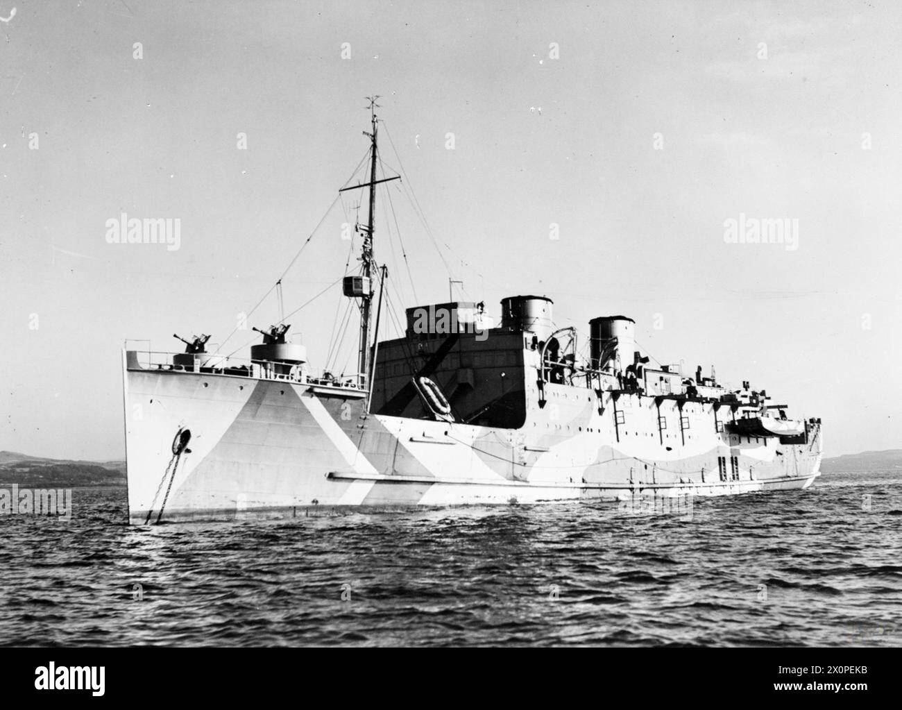 HMS ULSTER MONARCH, LSI (H). 12 FEBRUARY 1944, GREENOCK Stock Photo - Alamy