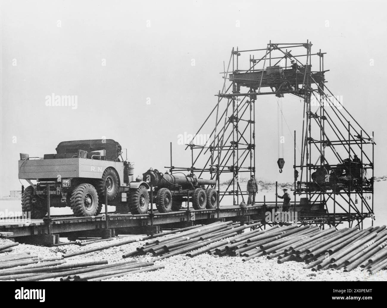 Construction coastal defence gun hi-res stock photography and images ...