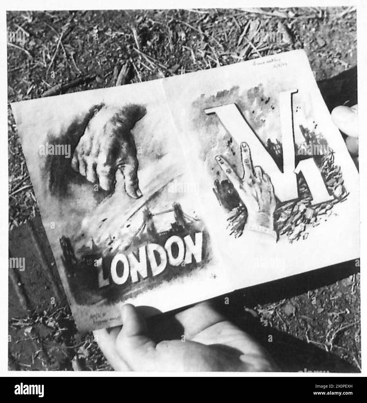 THE WAR OF WORDS - Two 'flying bomb' leaflets dropped in the Arno ...