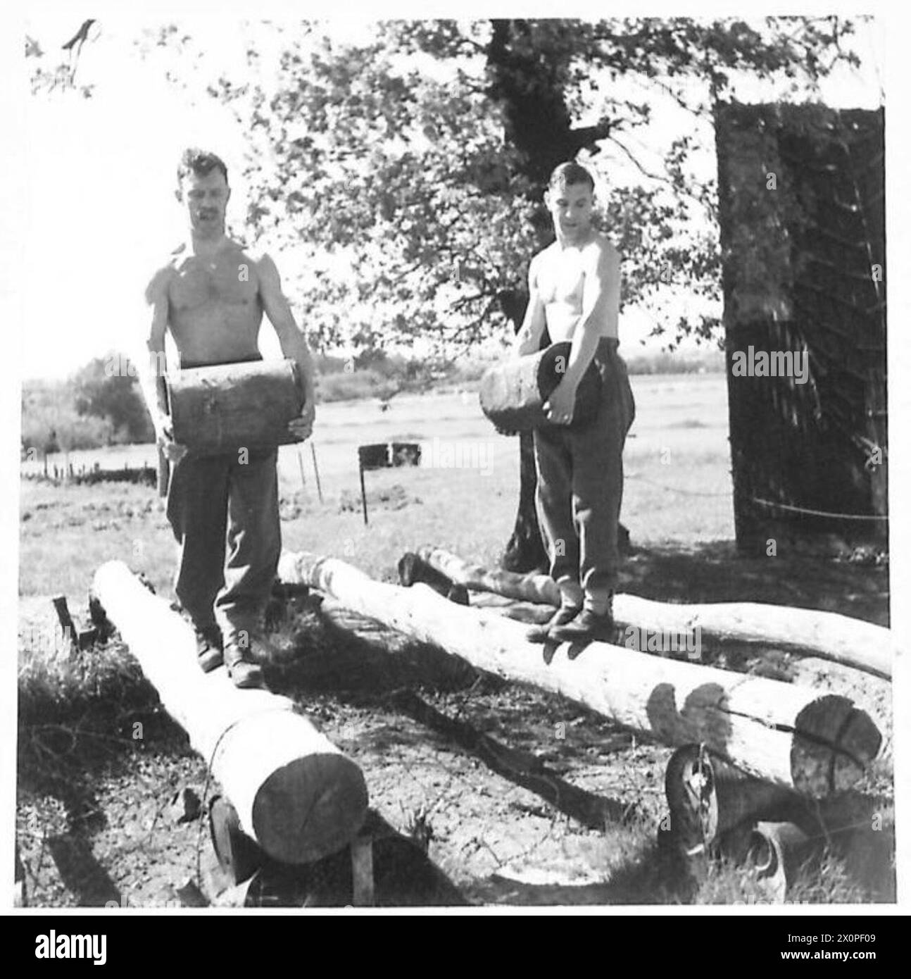 PHYSICAL TRAINING SCHOOL AT HENDON - Carrying weight over balance ...