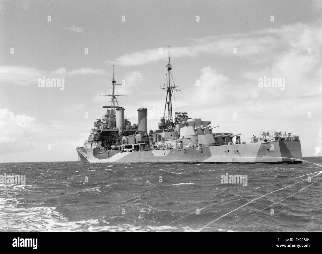 BRITISH AND DUTCH WARSHIPS. AUGUST 1942. - HMS MAURITIUS Stock Photo ...
