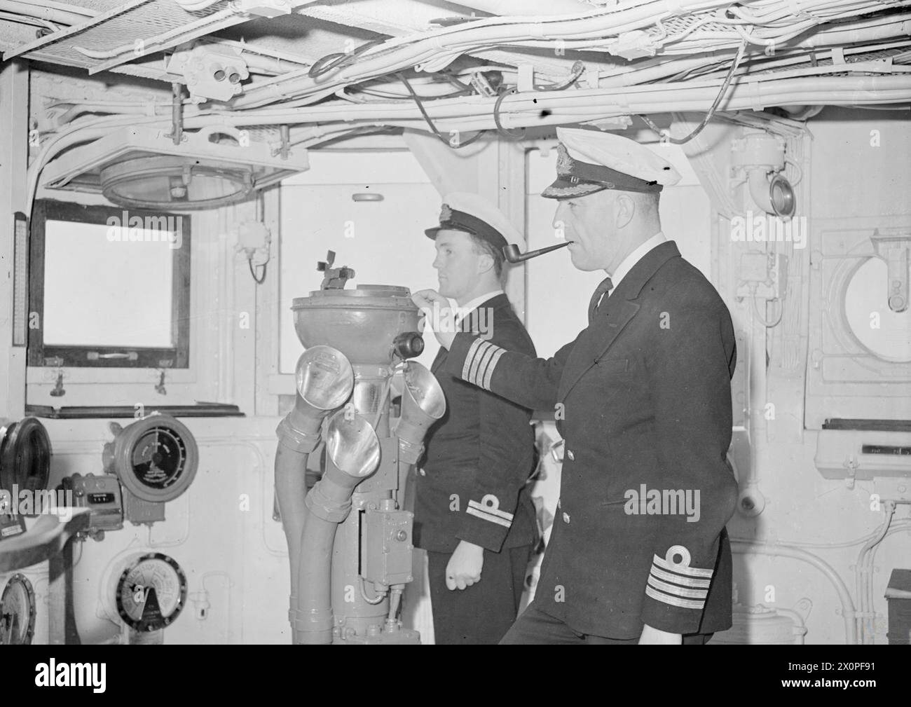 WITH THE BRITISH PACIFIC FLEET. AUGUST 1945, COMMANDING OFFICERS AND ...