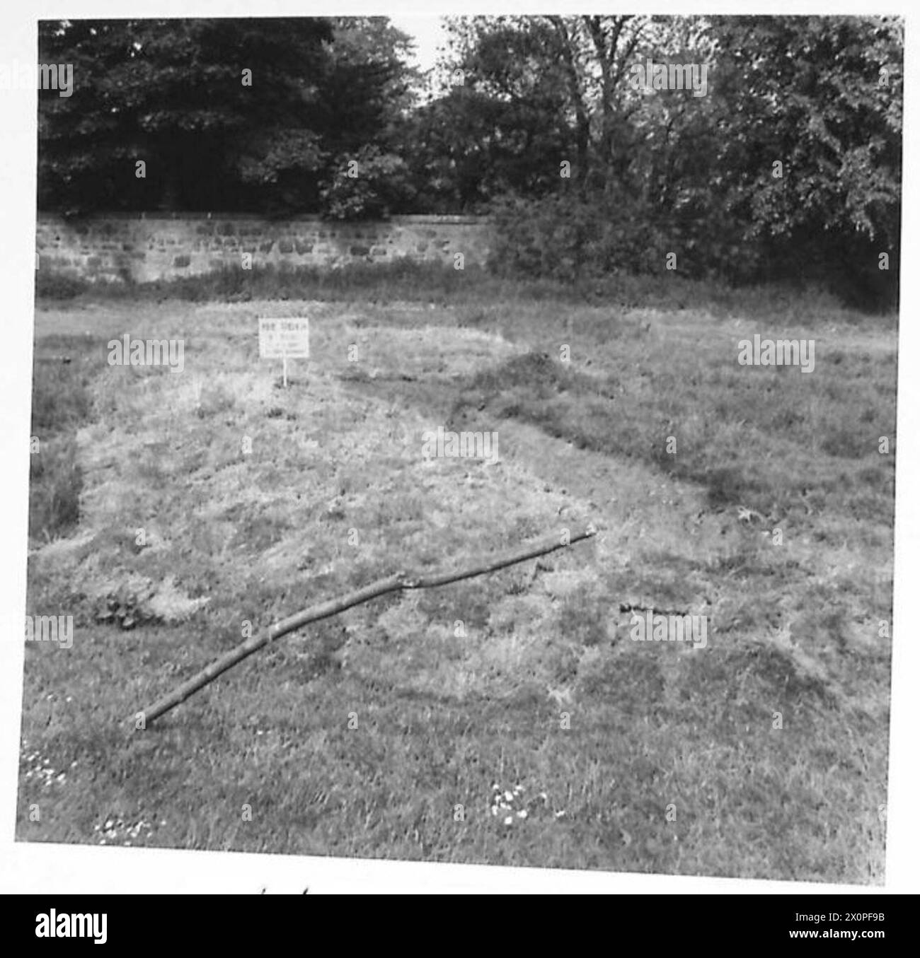 CAMOUFLAGED TRENCHES - Trenches, in various stages of construction ...