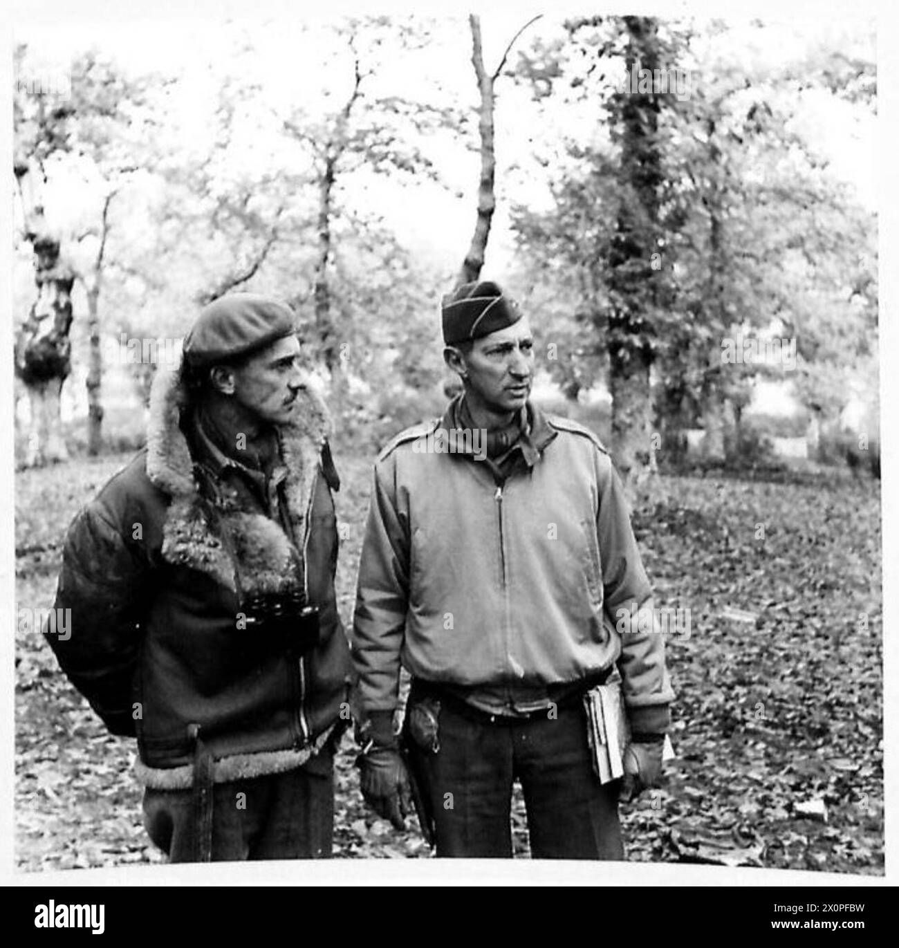General Mark Clark is pictured with Major General Templar of the 56th ...