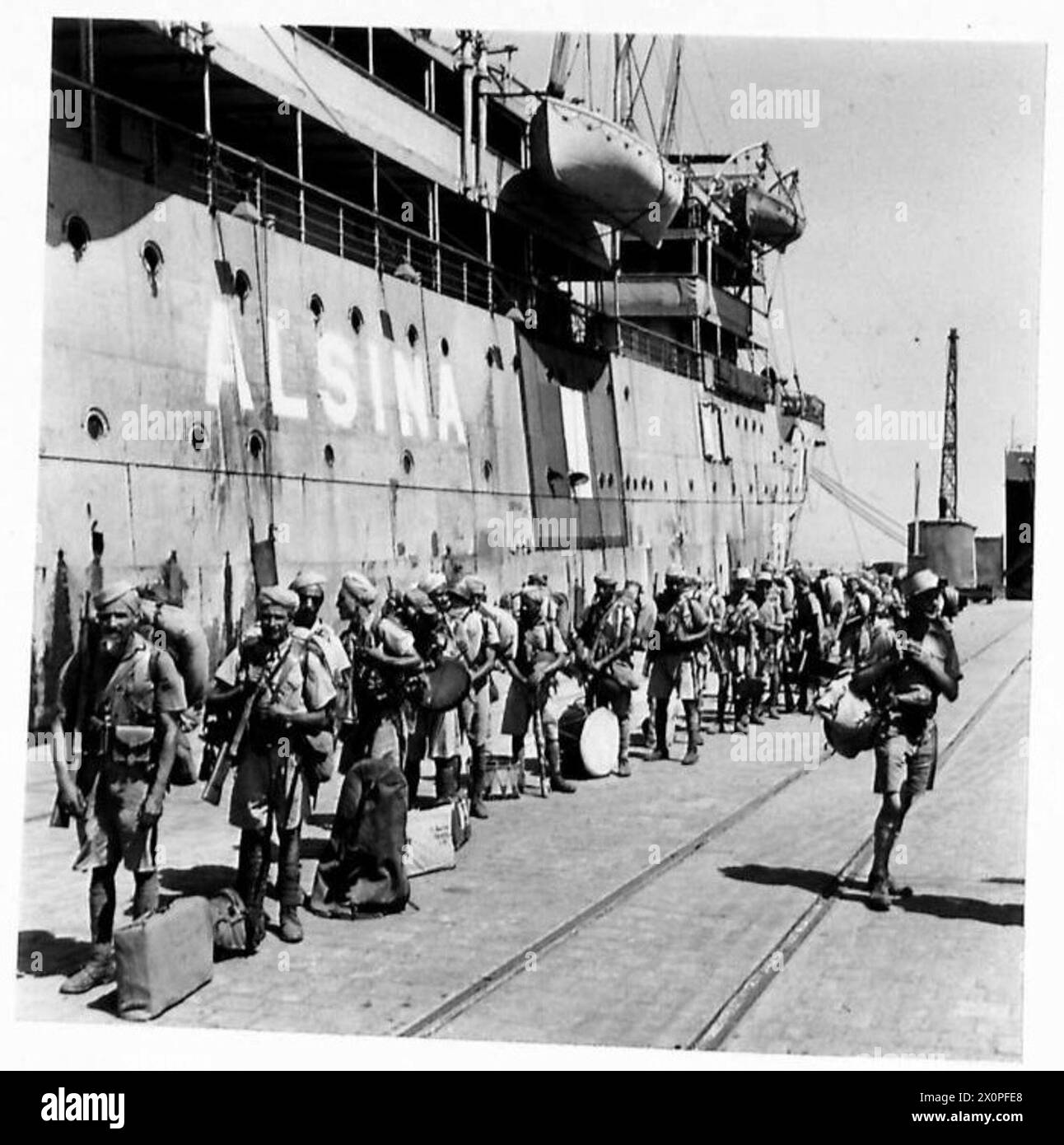 Embarkation officers Black and White Stock Photos & Images - Alamy