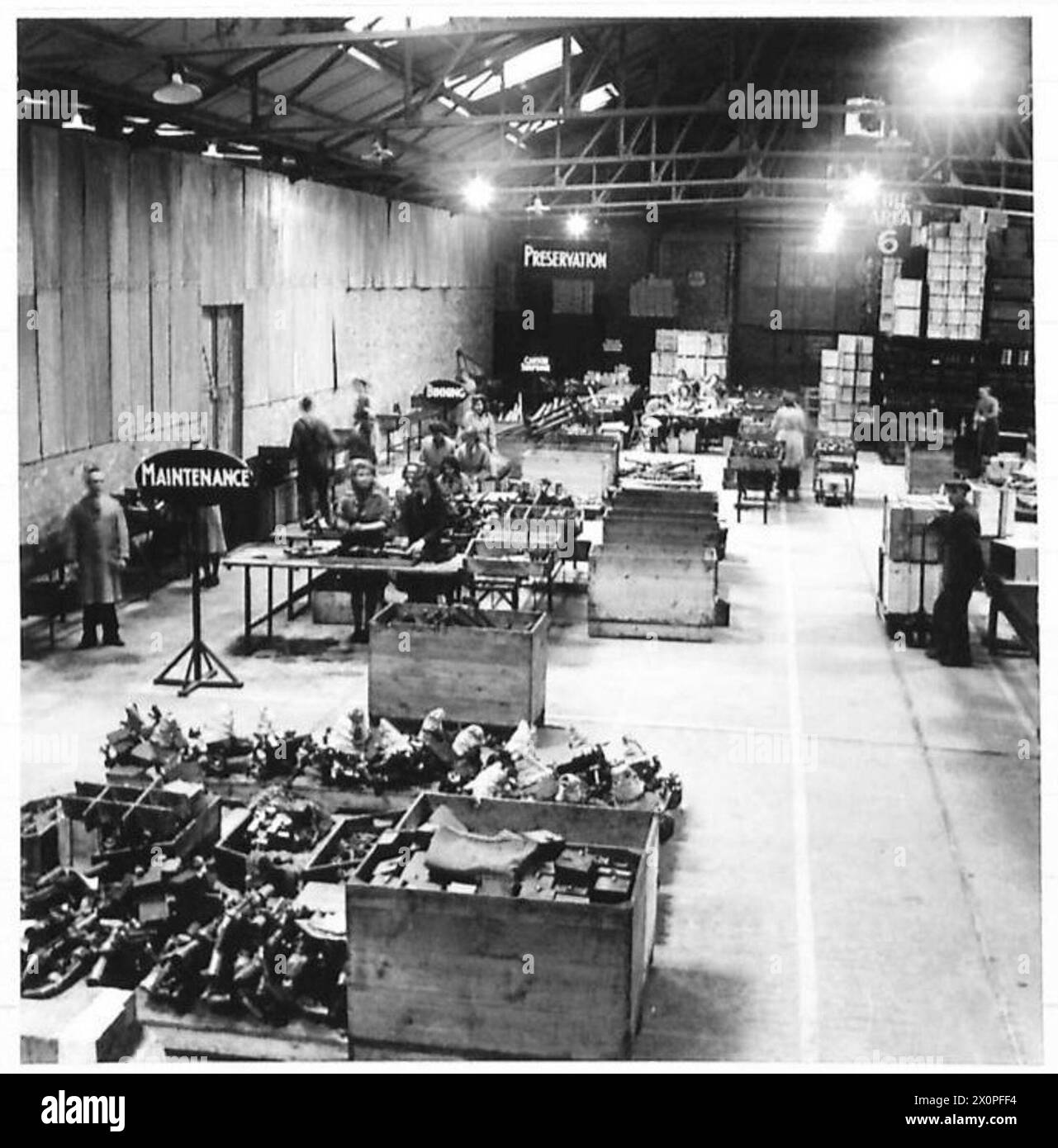 R.O.A.C. DEPOT - A view of the preservation department where spare ...