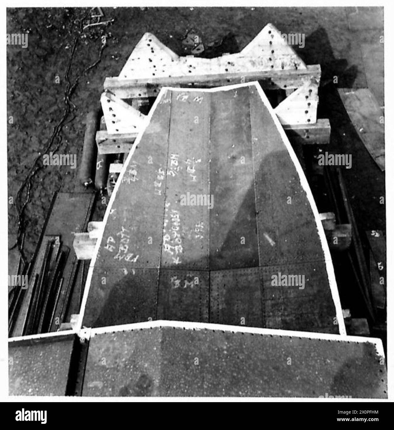 PROTOTYPE SINGLE SCREW UNICRAFT TUG - A view from the top of engine ...