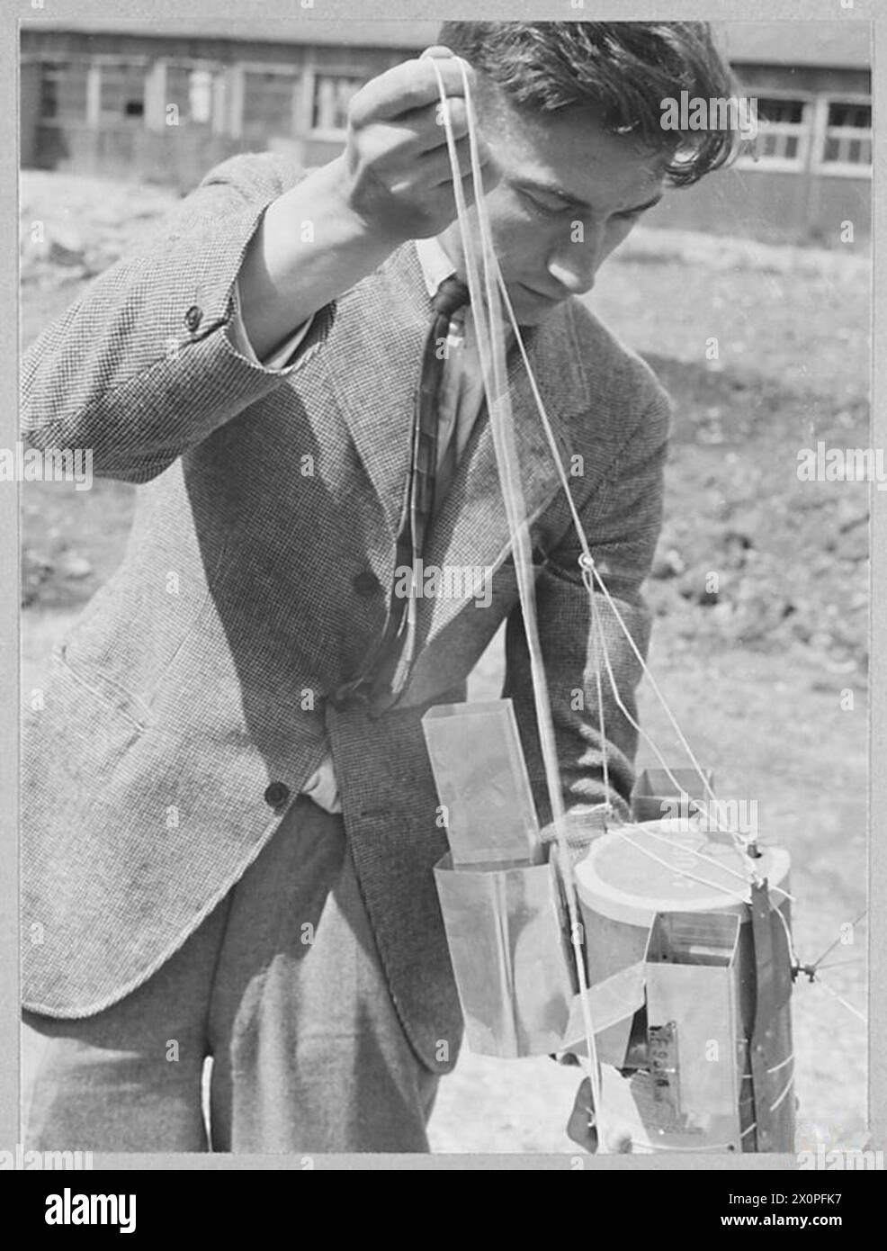 The Meteorological Section at Larkhill RAF Station prepares a ...