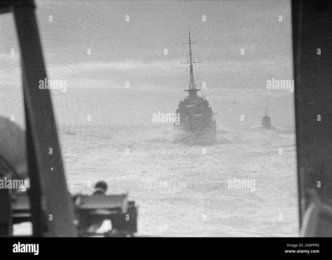 ON BOARD HMS KASHMIR ON PATROL WITH HER FLOTILLA. AUGUST 1940. - Rough ...