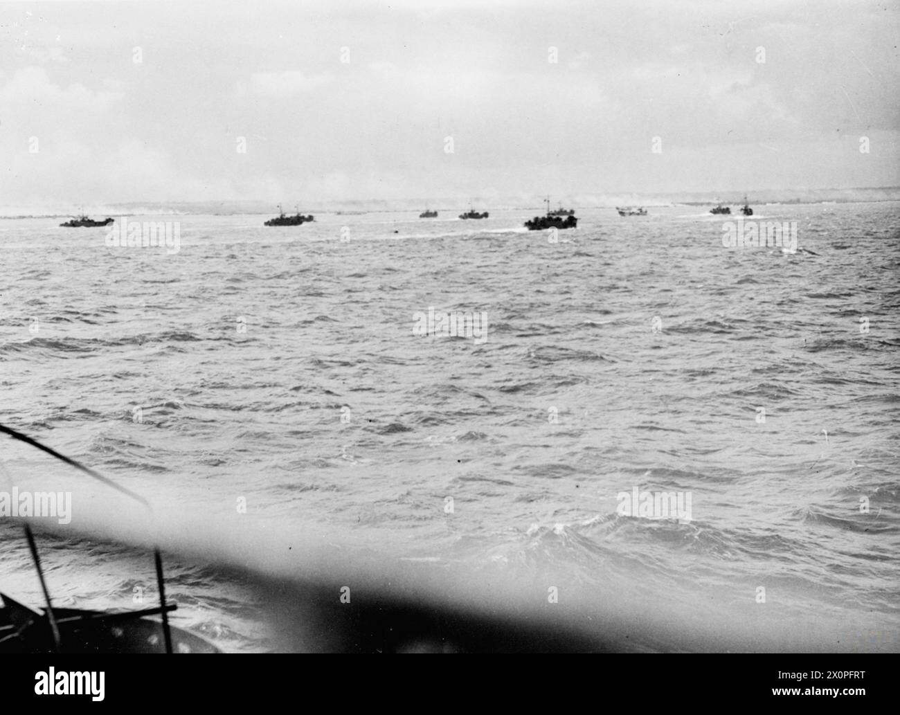 D Day Allied Forces During The Invasion Of Normandy 6 June 1944 Lci