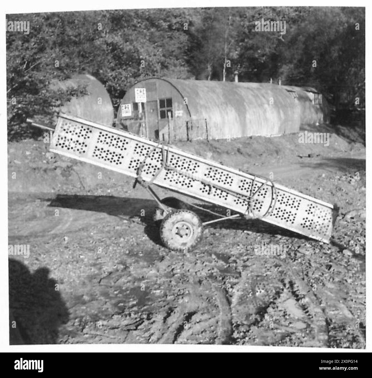 Photographs show No.2 Bridge and 3-inch tubular scaffolding being ...