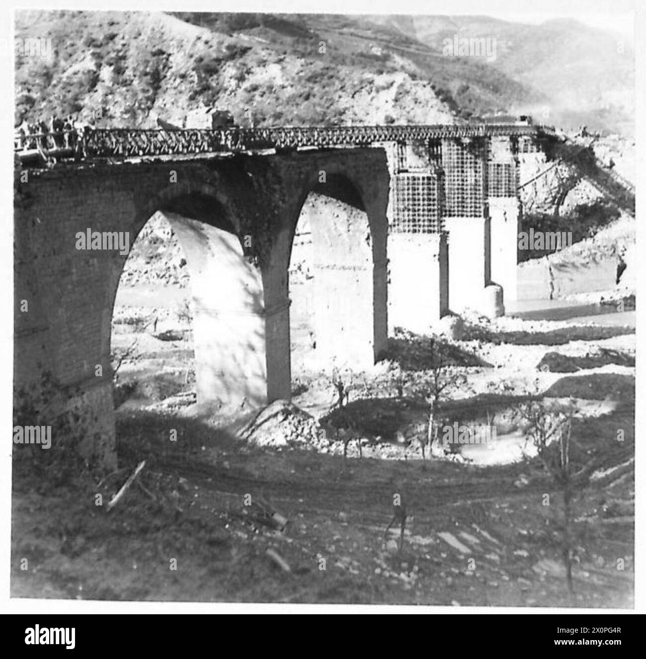 FIFTH ARMY : VARIOUS - A Bailey bridge near Valsalva. It is 530 feet ...