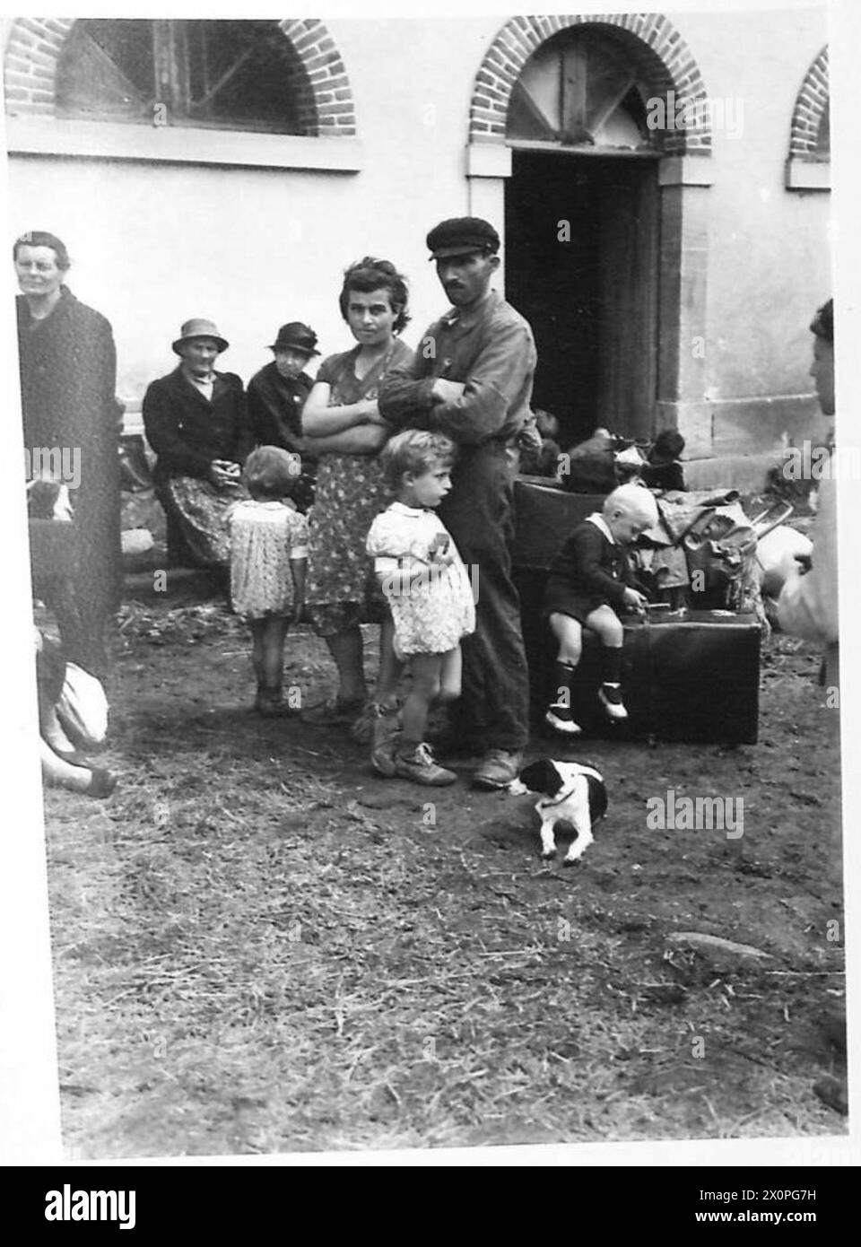 Image shows family in Black and White Stock Photos & Images - Alamy