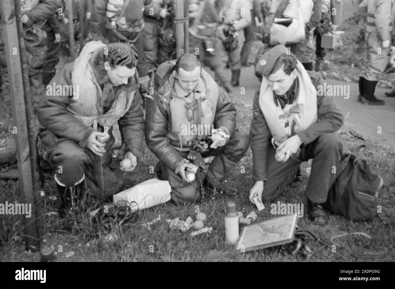 ROYAL AIR FORCE BOMBER COMMAND, 1942-1945. - Aircrew of No 83 Squadron ...