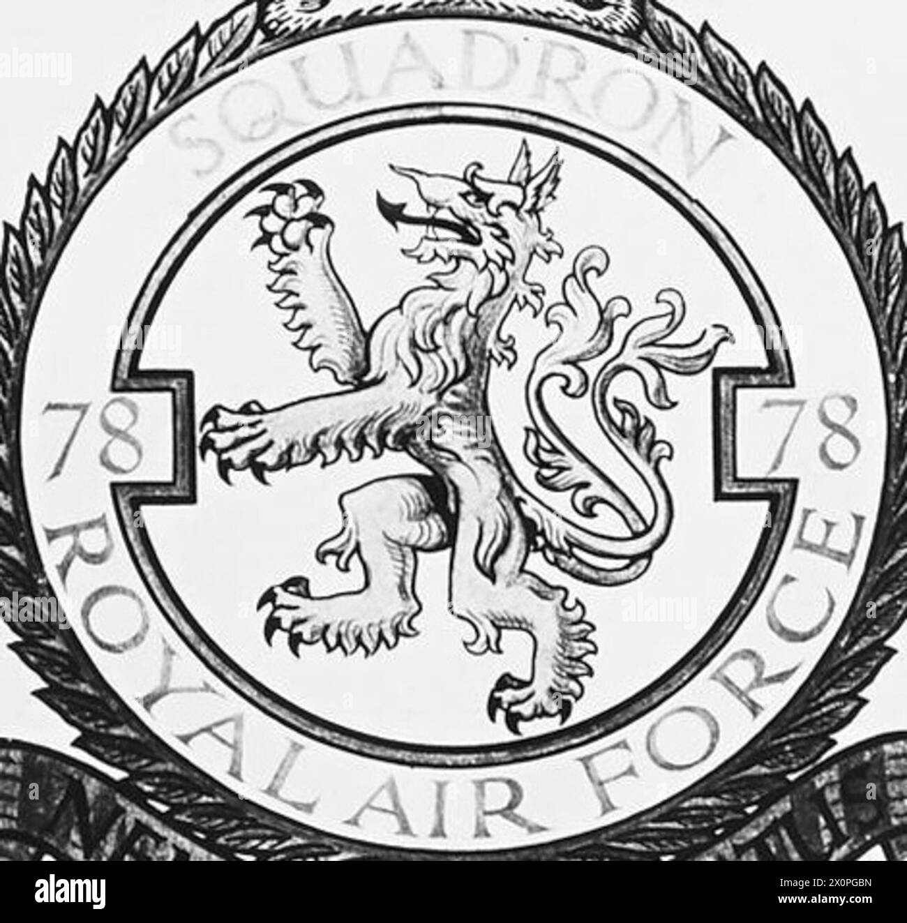 Crests and mottoes of various RAF squadrons, including No. 78 Squadron ...