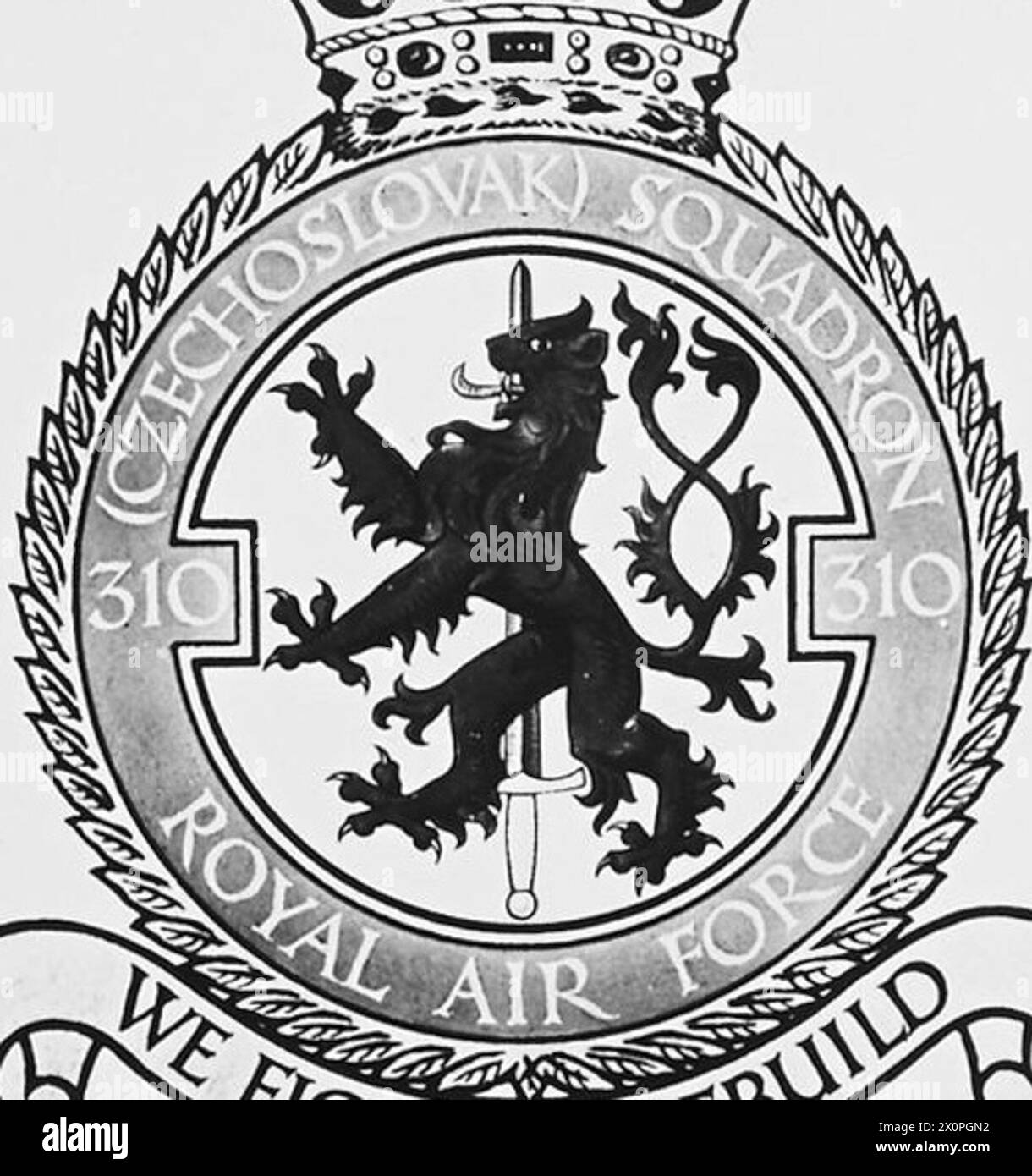 BADGES OF BATTLE OF BRITAIN SQUADRON. - The badge of No.310 ...