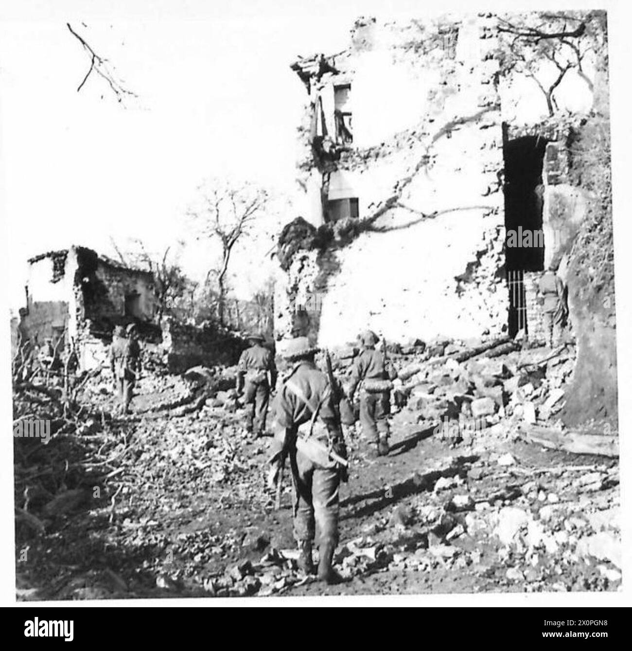 British troops occupy the hamlet of Calabritto northwest of Mount ...