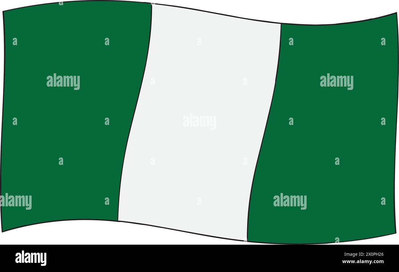 Nigerian flag icon vector illustration symbol design Stock Vector Image ...