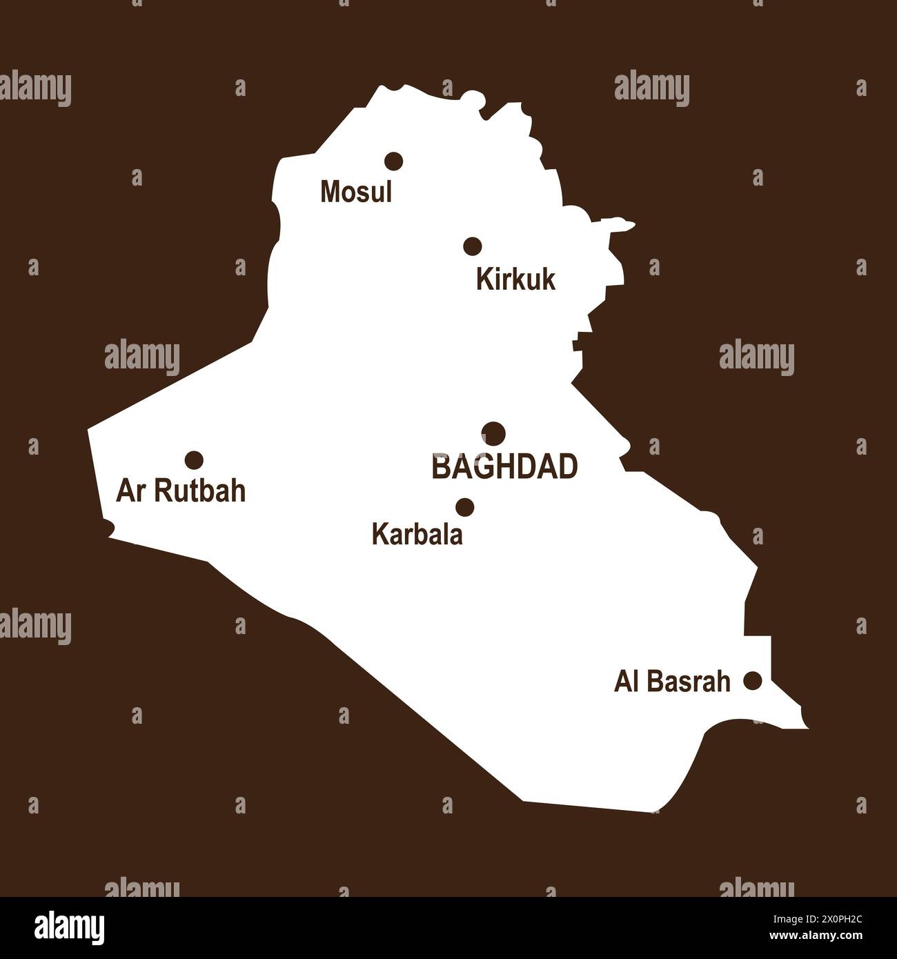 Map of iraq vector illustration symbol design Stock Vector Image & Art ...