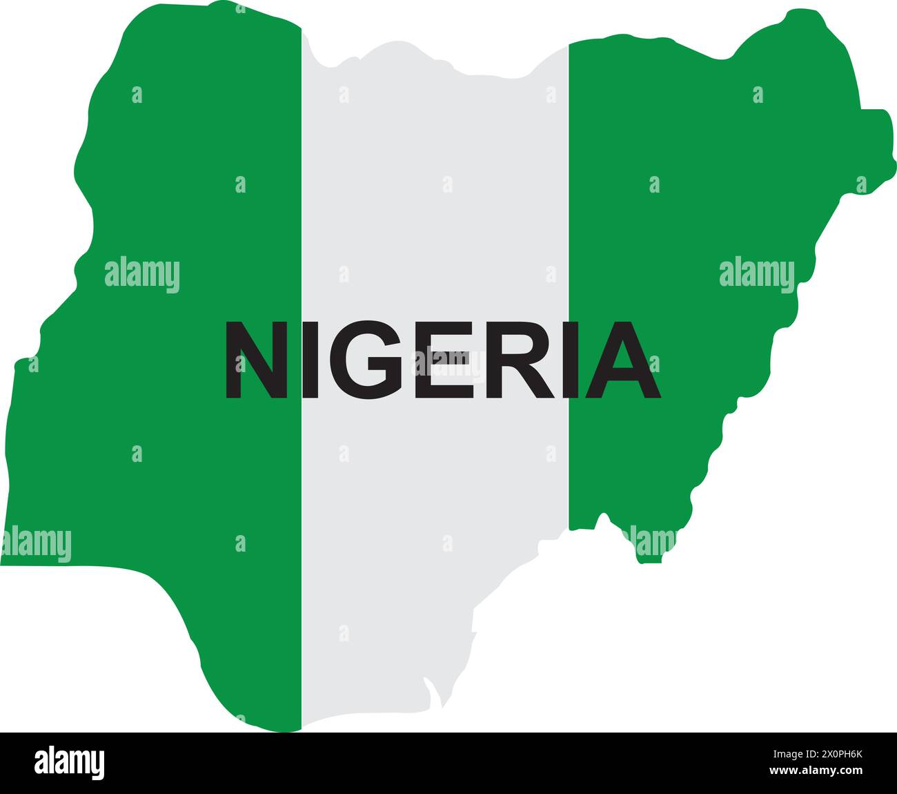 Map of Nigeria ikon vector illustration simple design Stock Vector ...
