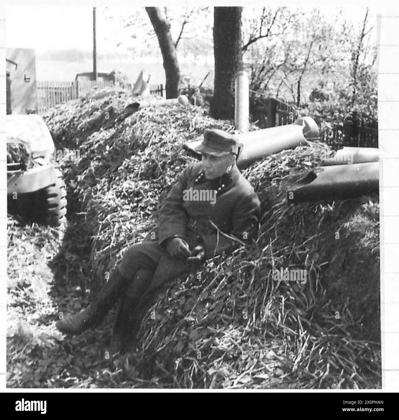 2ND ARMY ADVANCE - A German sergeant major looks fed up with life ...