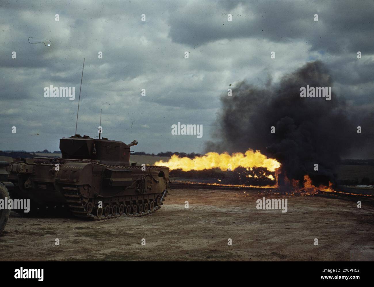 Churchill tank flamethrower hi-res stock photography and images - Alamy