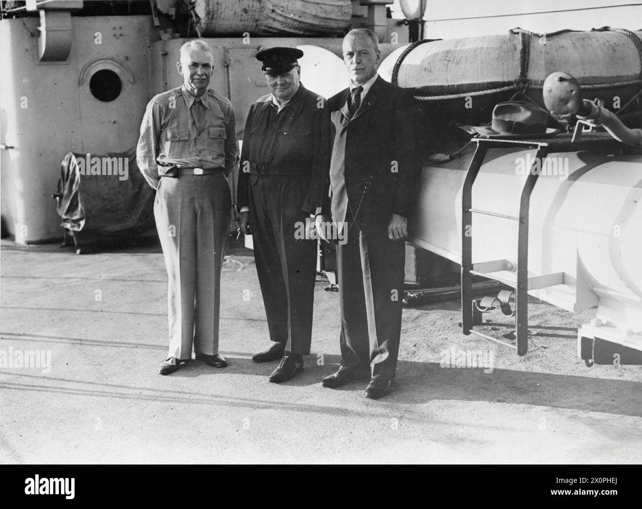 Prime Minister Winston Churchill observed the landings on the south ...