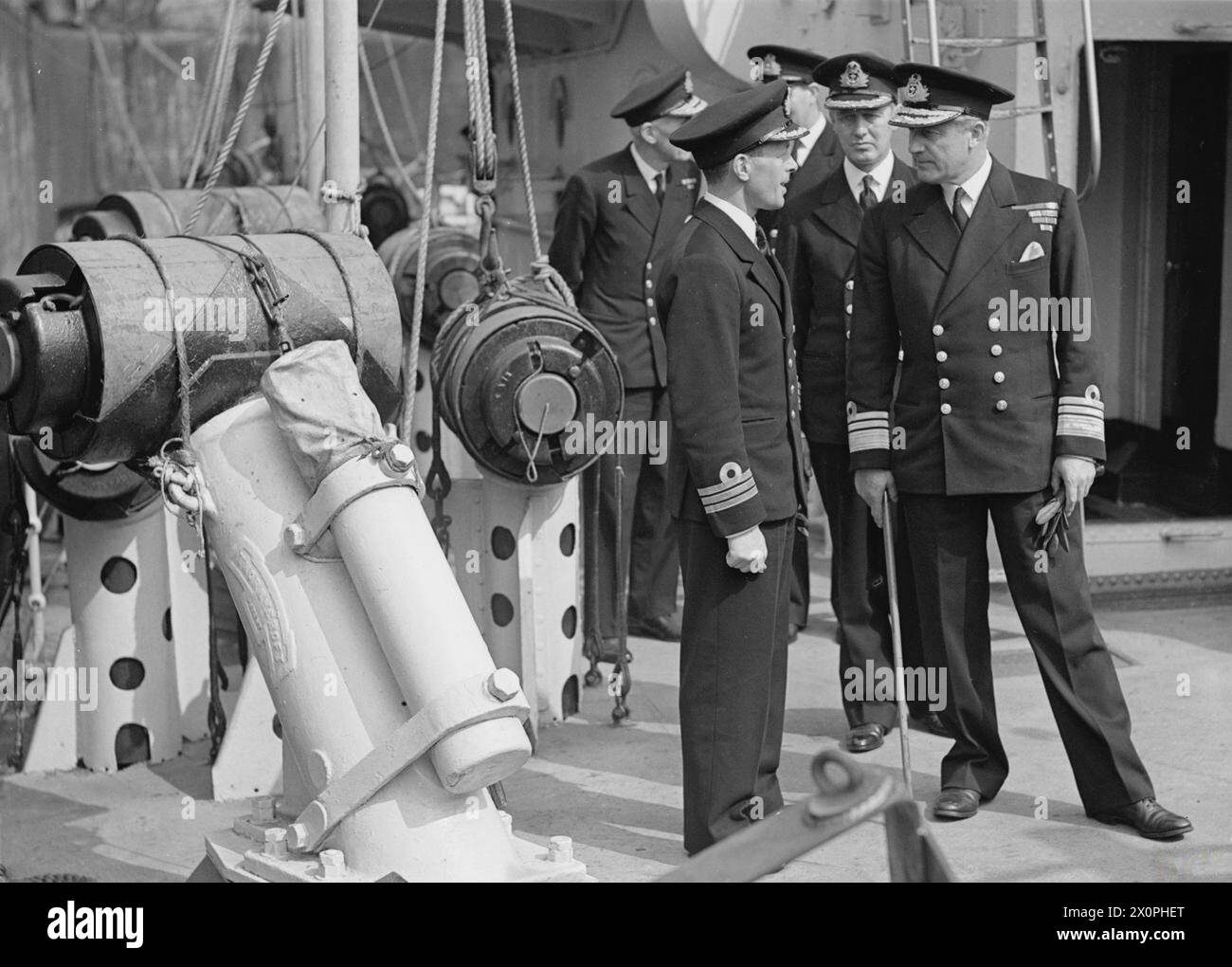 THE SECOND SEA LORD INSPECTS NAVAL CRAFT AT THE PORT OF LIVERPOOL. 22 ...