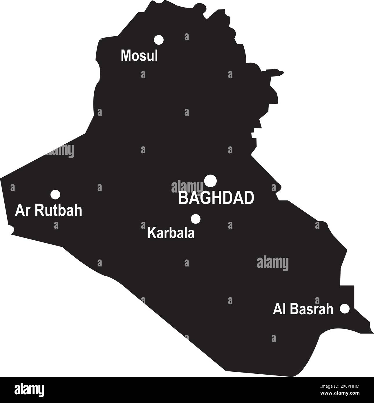 Map of iraq vector illustration symbol design Stock Vector Image & Art ...