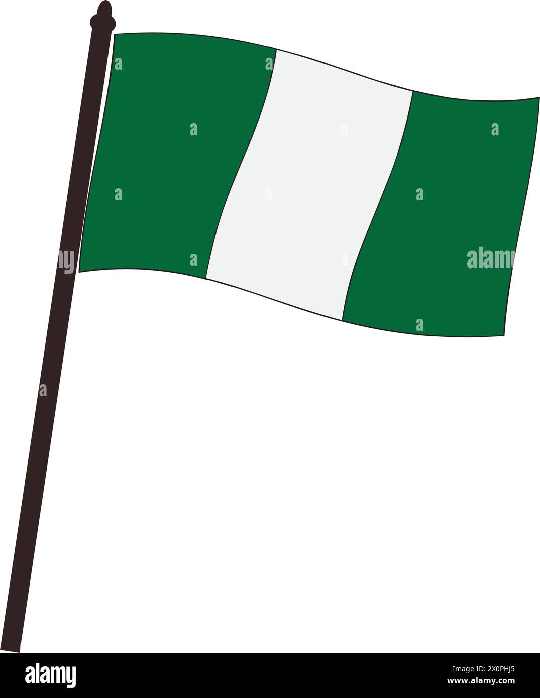 Nigerian flag icon vector illustration symbol design Stock Vector Image ...