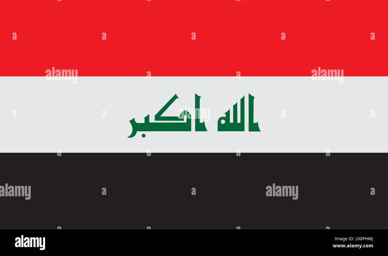 Iraq country flag icon vector illustration simple design Stock Vector ...