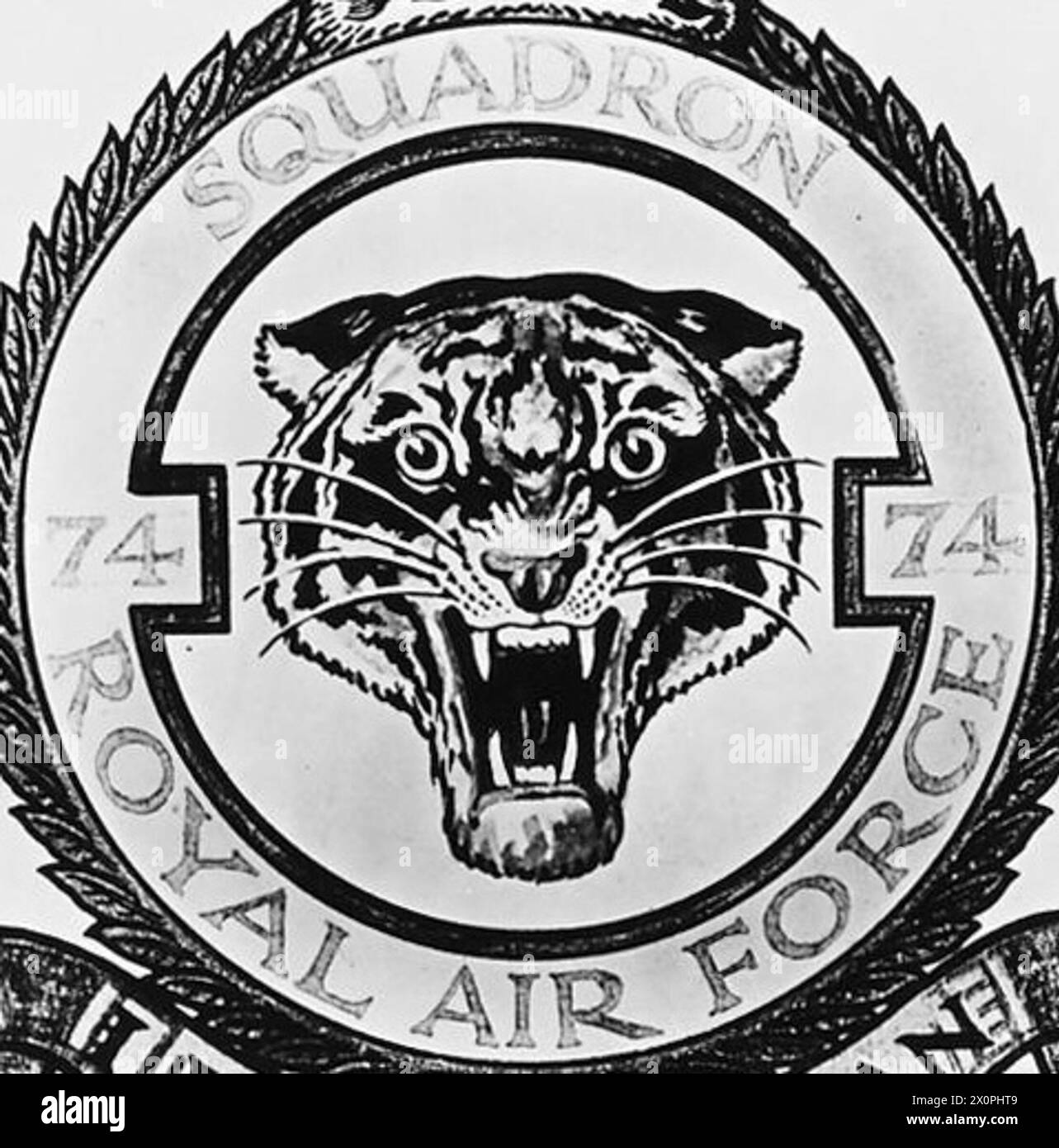 BADGES OF BATTLE OF BRITAIN SQUADRON. - The badge of No.74 SQUADRON ...