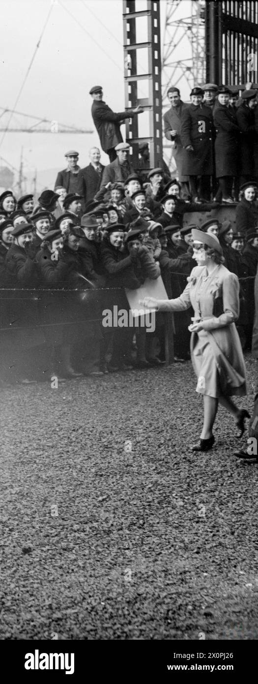 HRH PRINCESS ELIZABETH LAUNCHES BRITAIN'S GREATEST BATTLESHIP. 30 ...