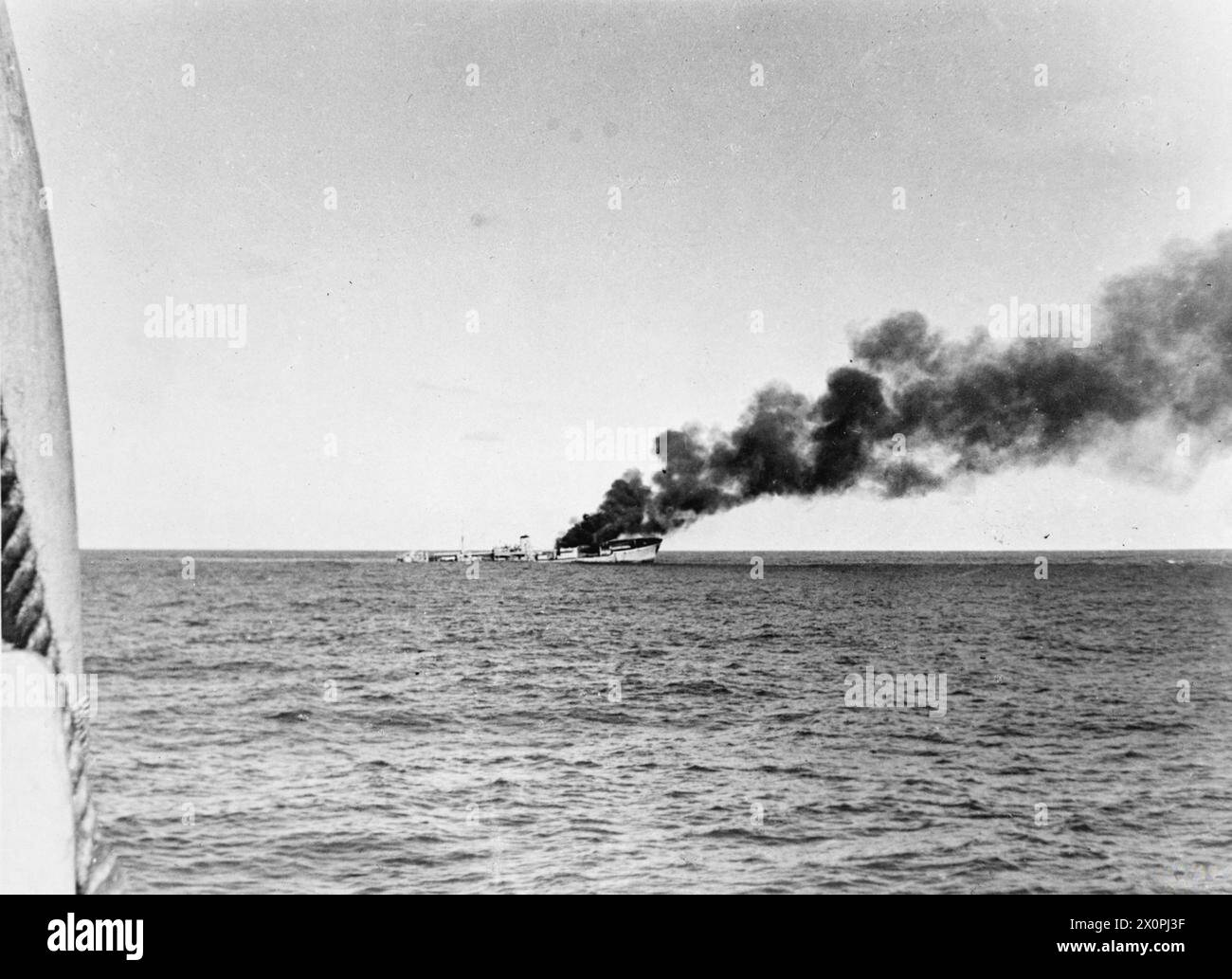 BLOCKADE RUNNER'S END. 10 APRIL 1943, ON BOARD HMS ADVENTURE, IN THE ...