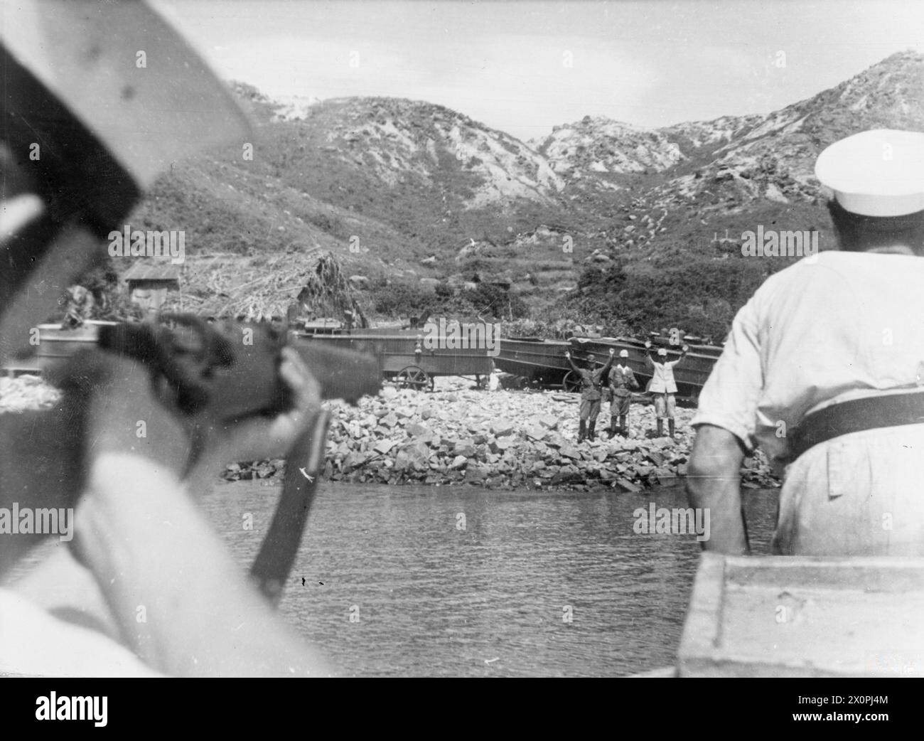 JAPANESE SUICIDE BOATS NEAR HONG KONG. AUGUST AND SEPTEMBER 1945 ...