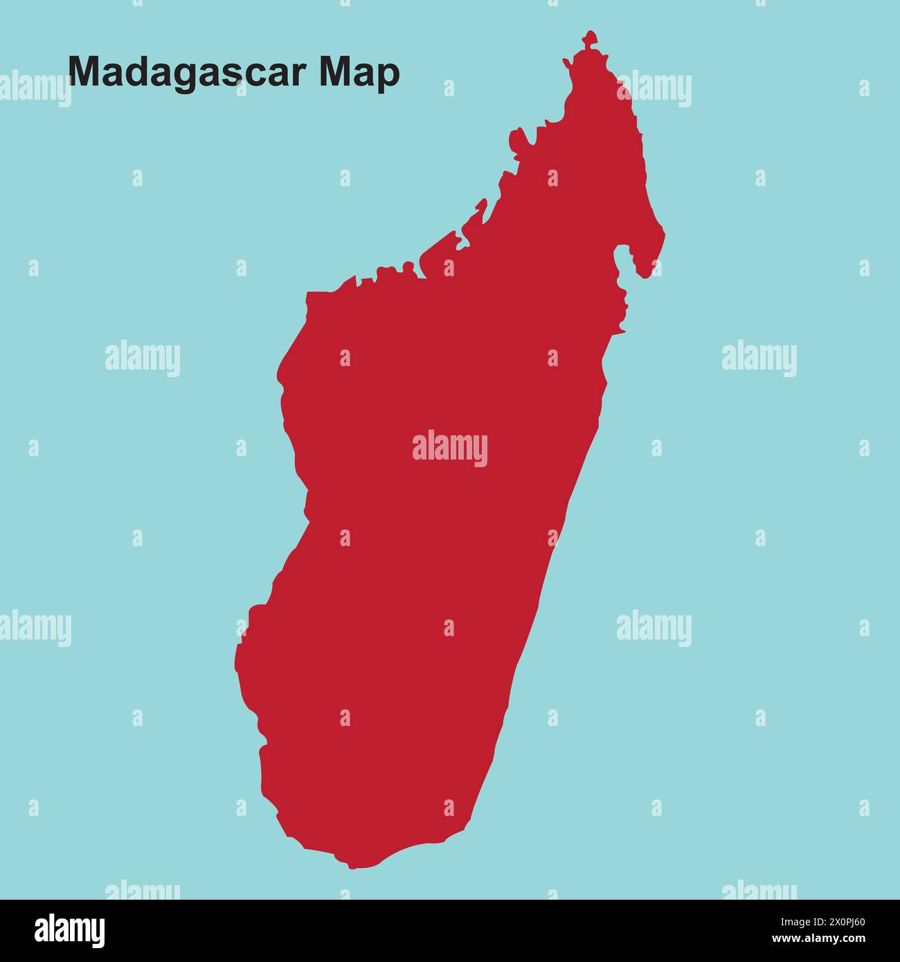 Madagascar map icon vector illustration simple design Stock Vector ...