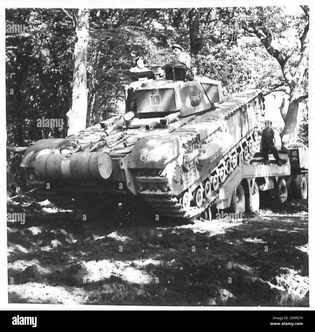 TANK RECOVERY AND REPAIR - Much care is needed as the tank is lowered ...