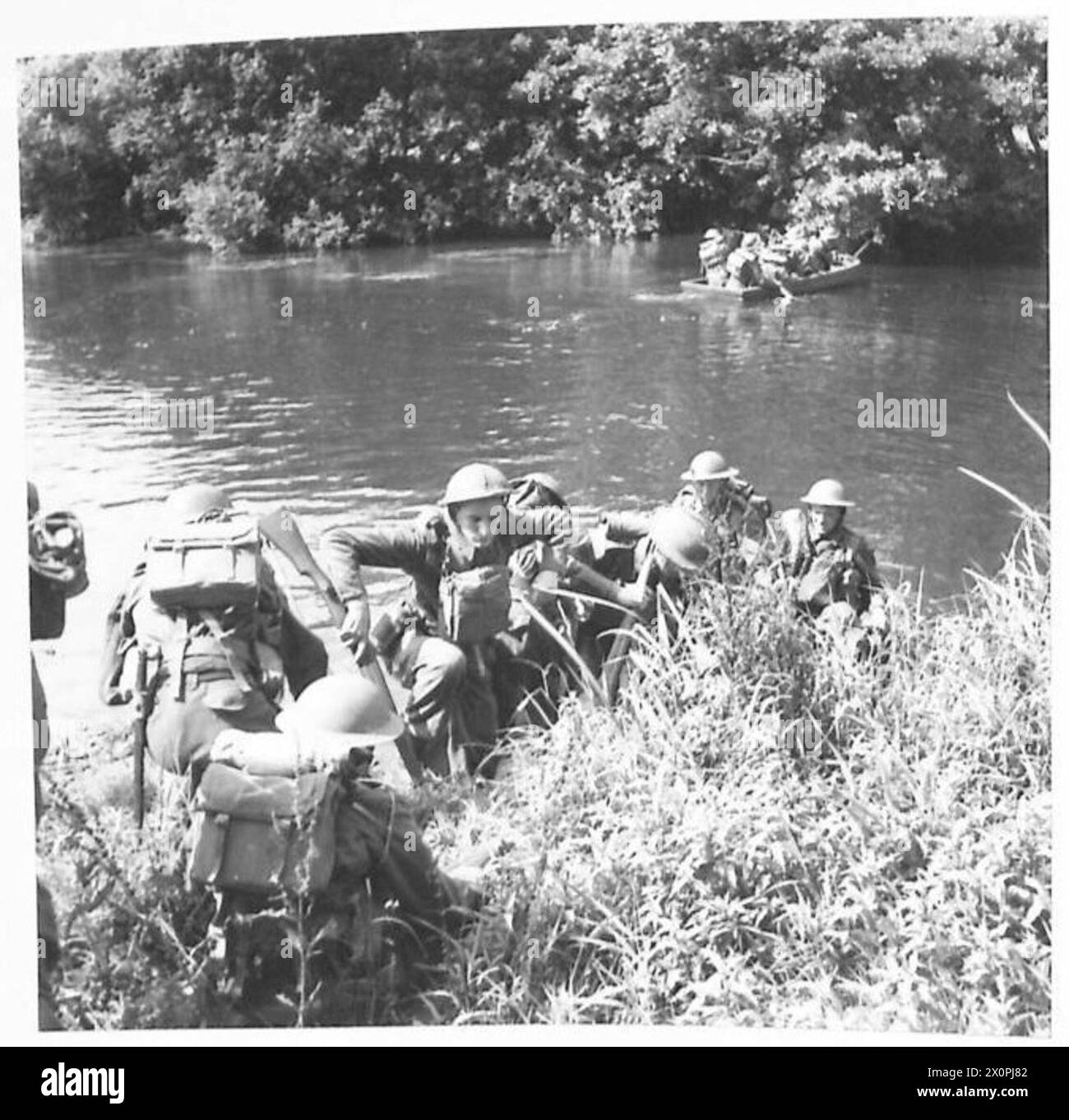 Assault river crossing Cut Out Stock Images & Pictures - Alamy