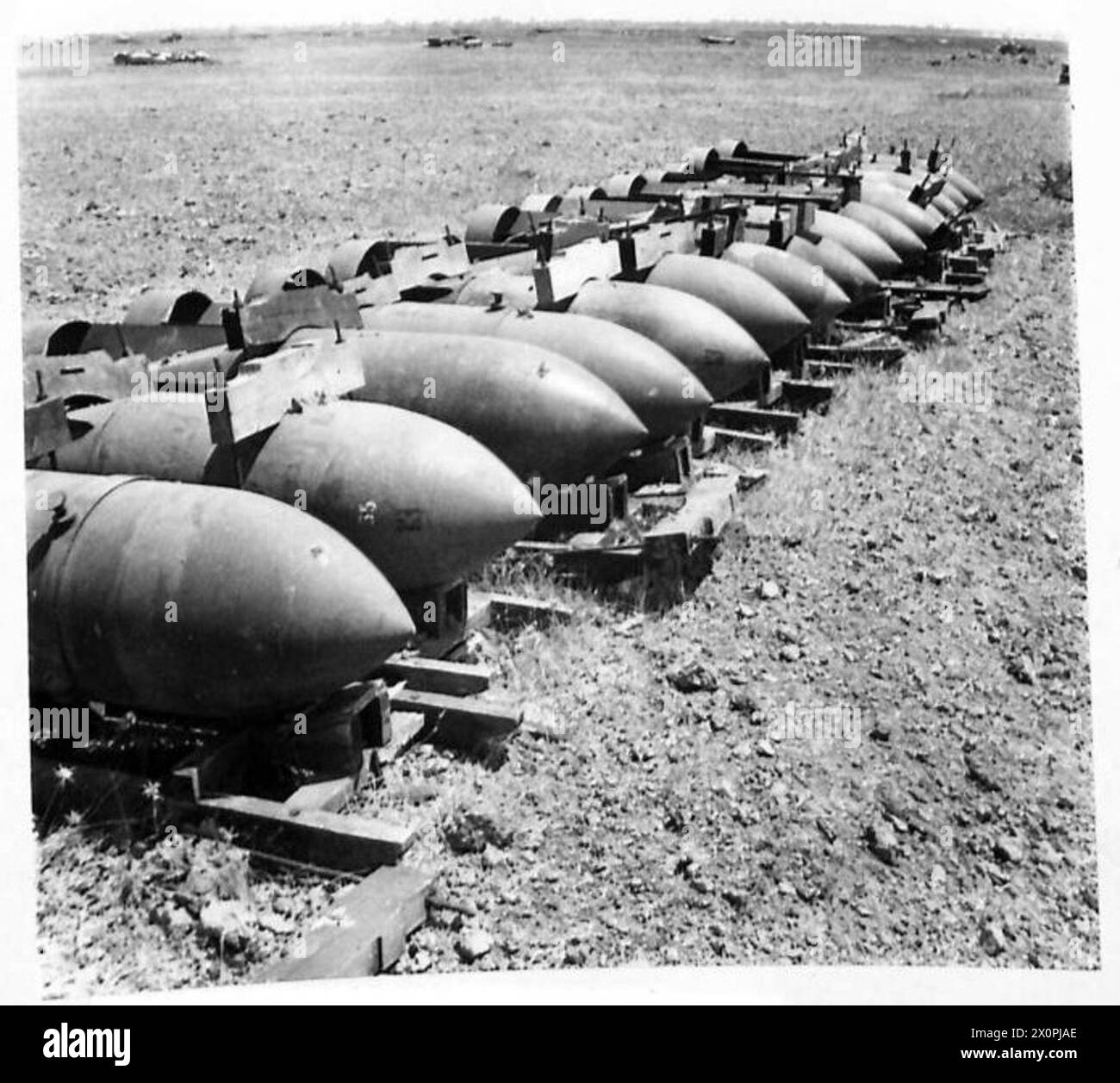 SICILY : AREA SOUTH-WEST OF CATANIA - 500 lb. Bombs in an abandoned ...