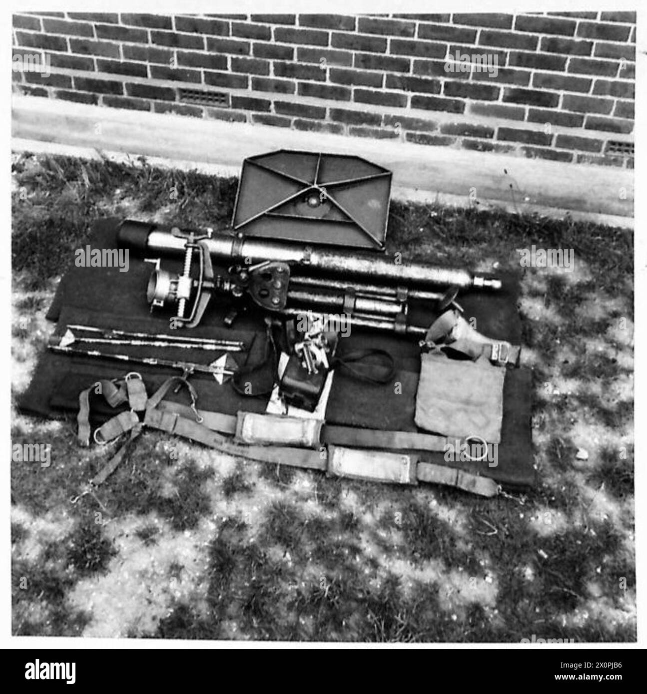 AIRBORNE DIVISION EQUIPMENT - 3-inch Mortar, less ammunition. The base ...