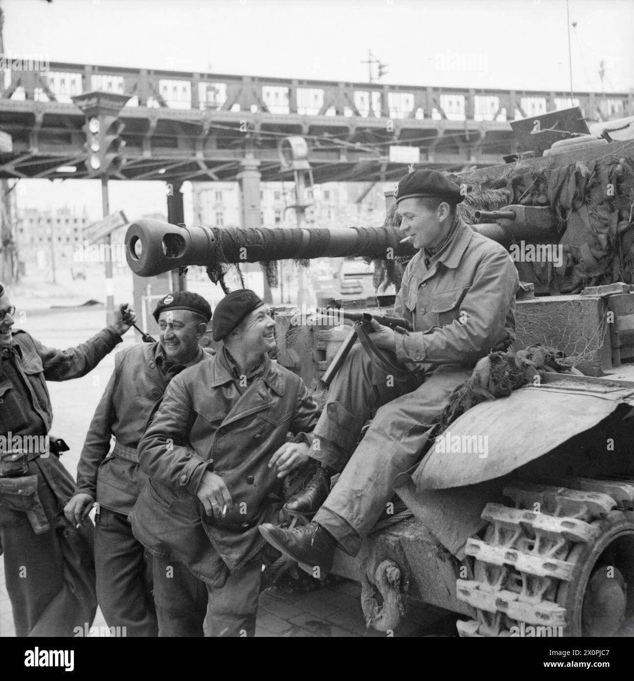 THE BRITISH ARMY IN NORTH-WEST EUROPE 1944-45 - A Cromwell tank crew of ...