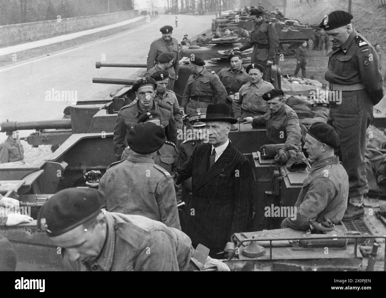 THE POLISH ARMY IN BRITAIN, 1940-1947 - Note two Sherman tanks in the ...