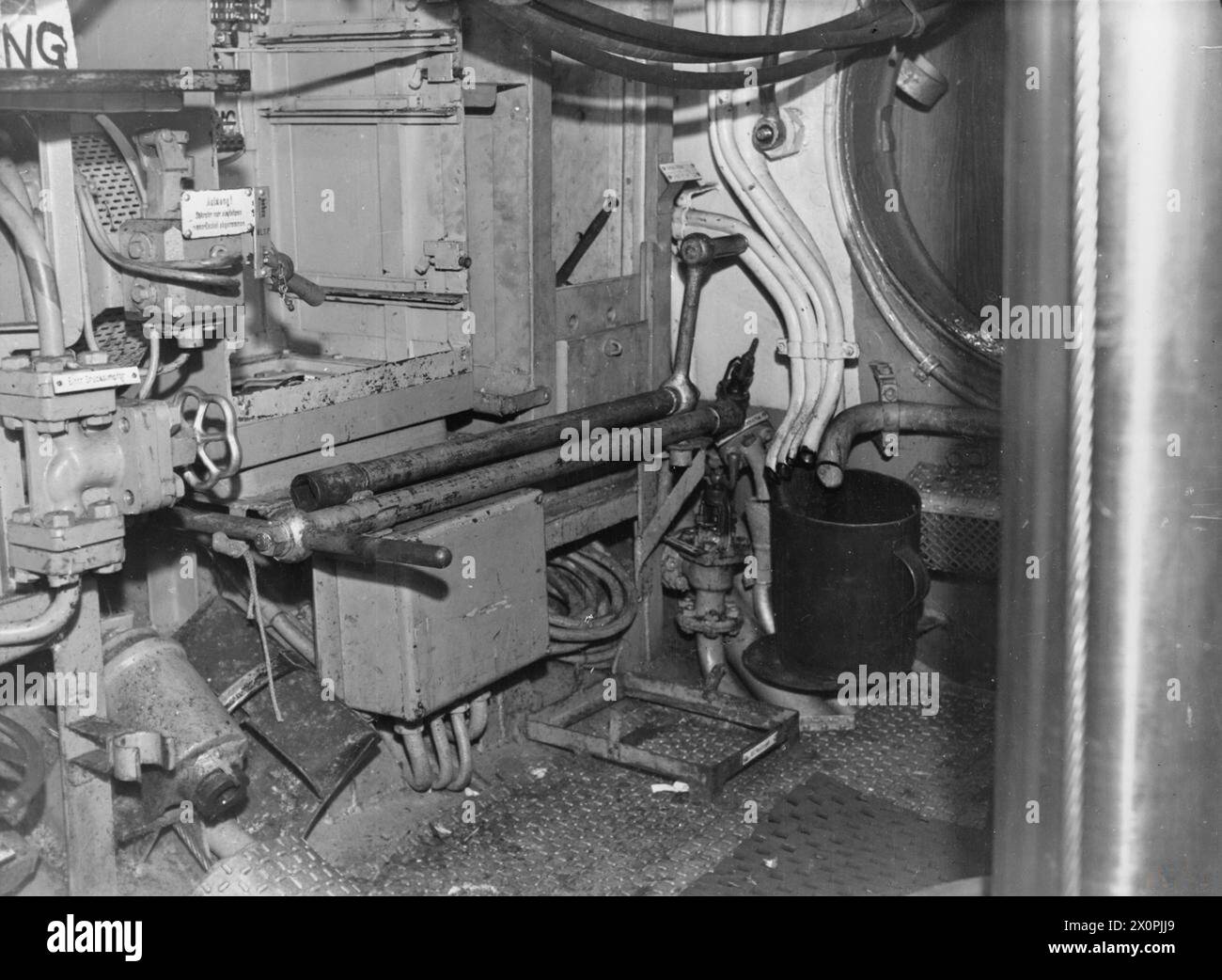 INTERIOR OF HM SUBMARINE GRAPH, CAPTURED GERMAN U-BOAT (U570). OCTOBER ...