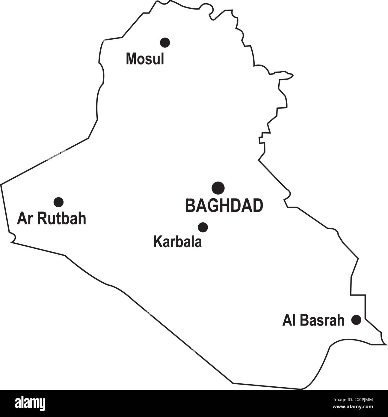 Map of iraq vector illustration symbol design Stock Vector Image & Art ...