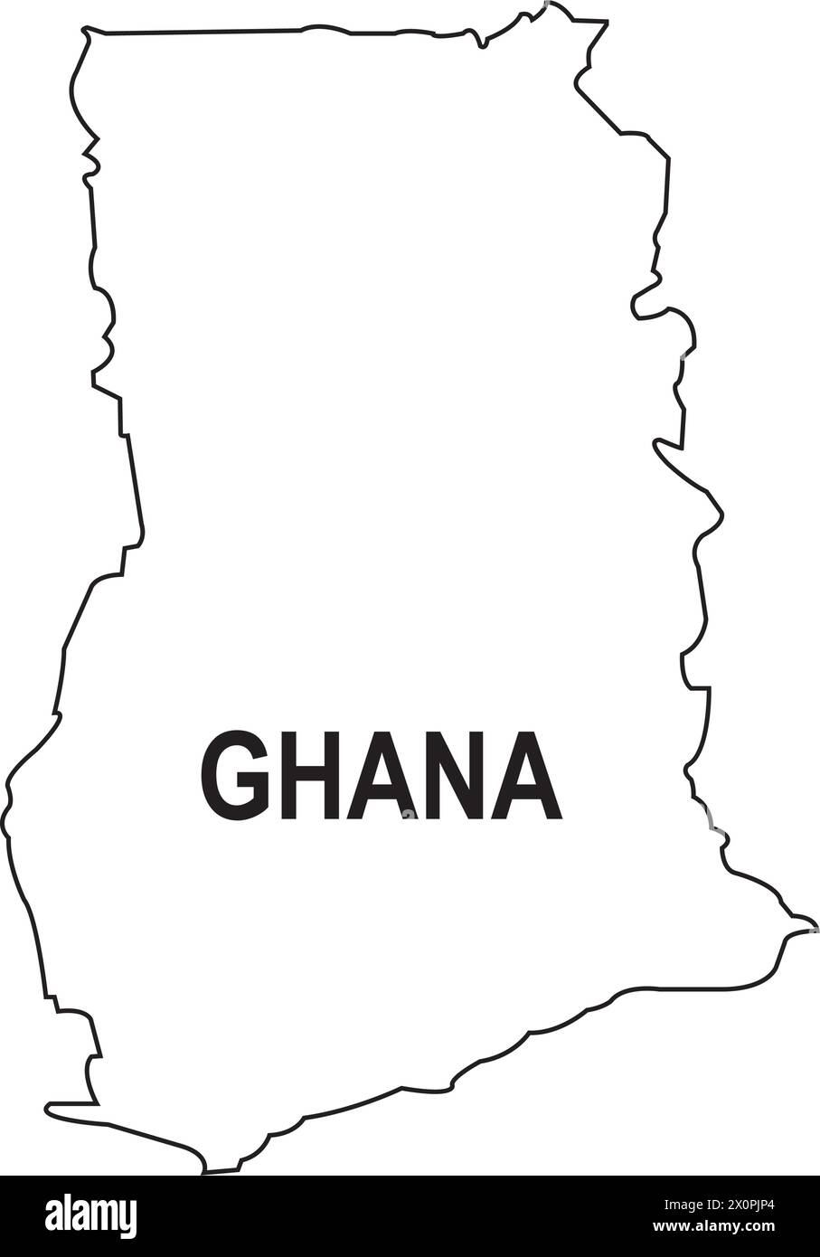 Ghana country map vector illustration design Stock Vector Image & Art ...