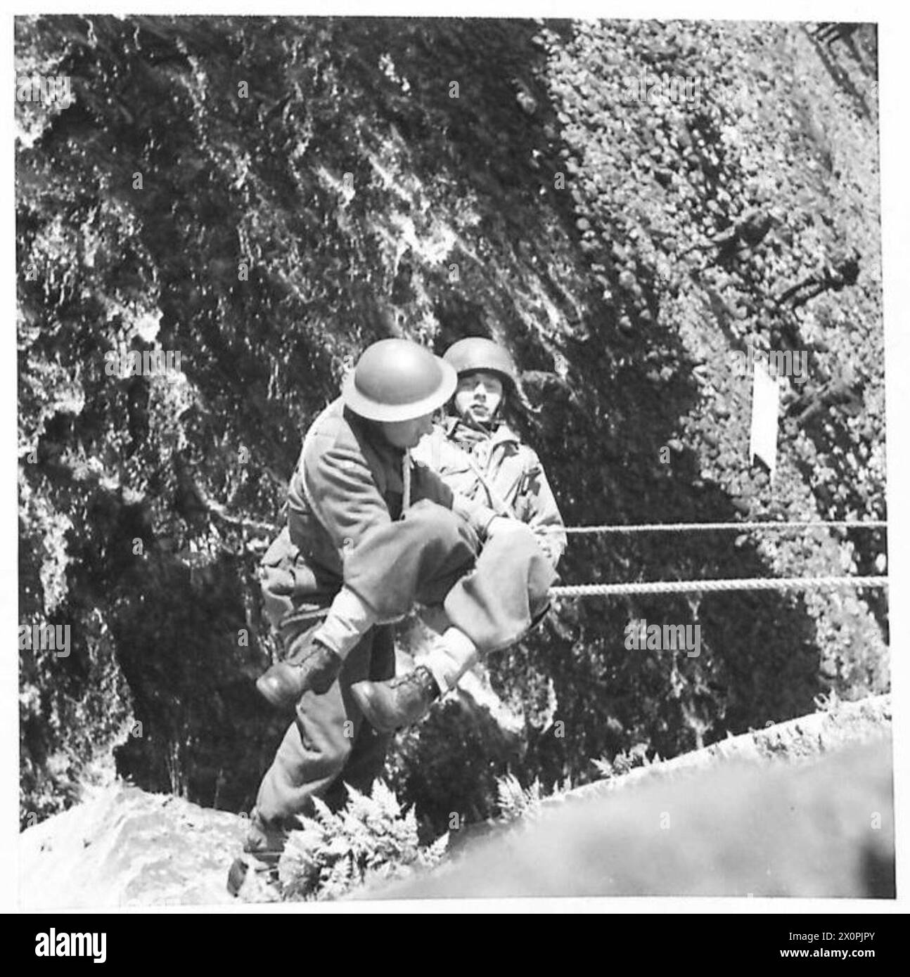 GENERAL SIR BERNARD C.T. PAGET VISIT SCOTLAND - A stretcher bearer ...