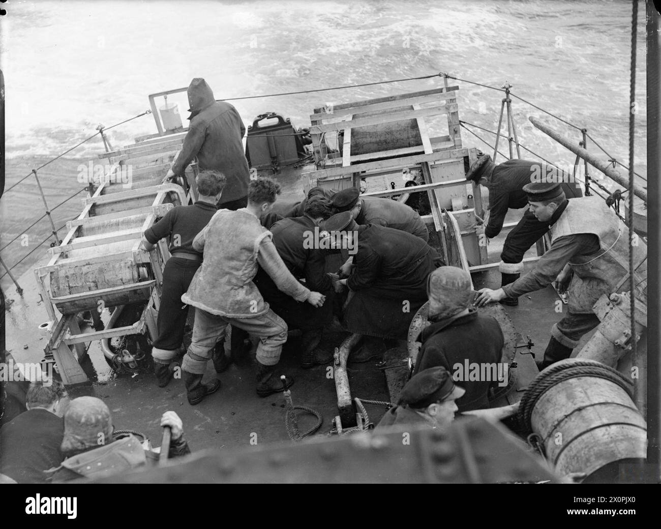Depth charge racks hi-res stock photography and images - Alamy